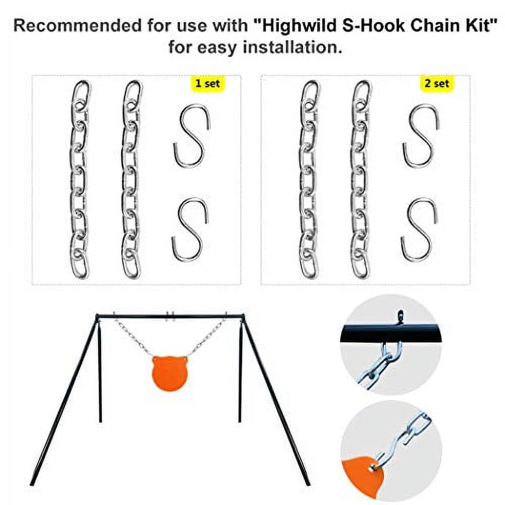 Highwild Steel Target Stand with Extra-Wide Footprint - for AR500 ...