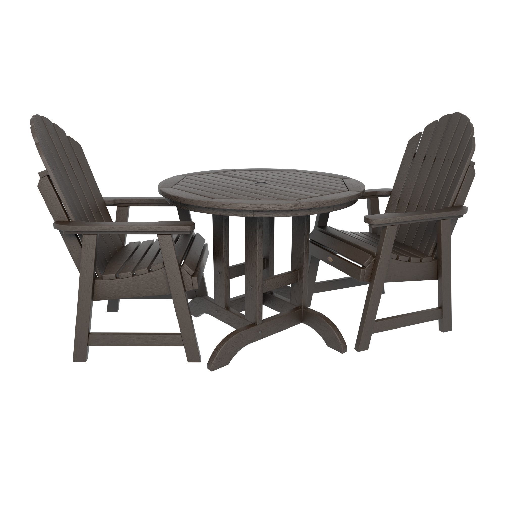 Highwood 3pc Hamilton Round Dining Set - Dining Height - Walmart.com