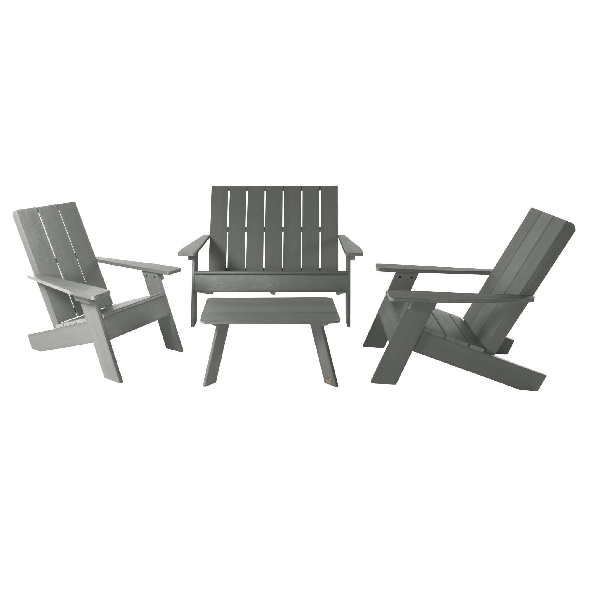 Highwood 4-pc Modern Adirondack Conversation Set with 2 Modern ...