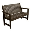 Innova Outdoor Patio 4 ft. Chippendale Cast Aluminum Park Bench - White ...