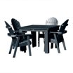 highwoodÂ® Eco-Friendly Recycled Plastic Weatherly 3pc Round Dining Set ...