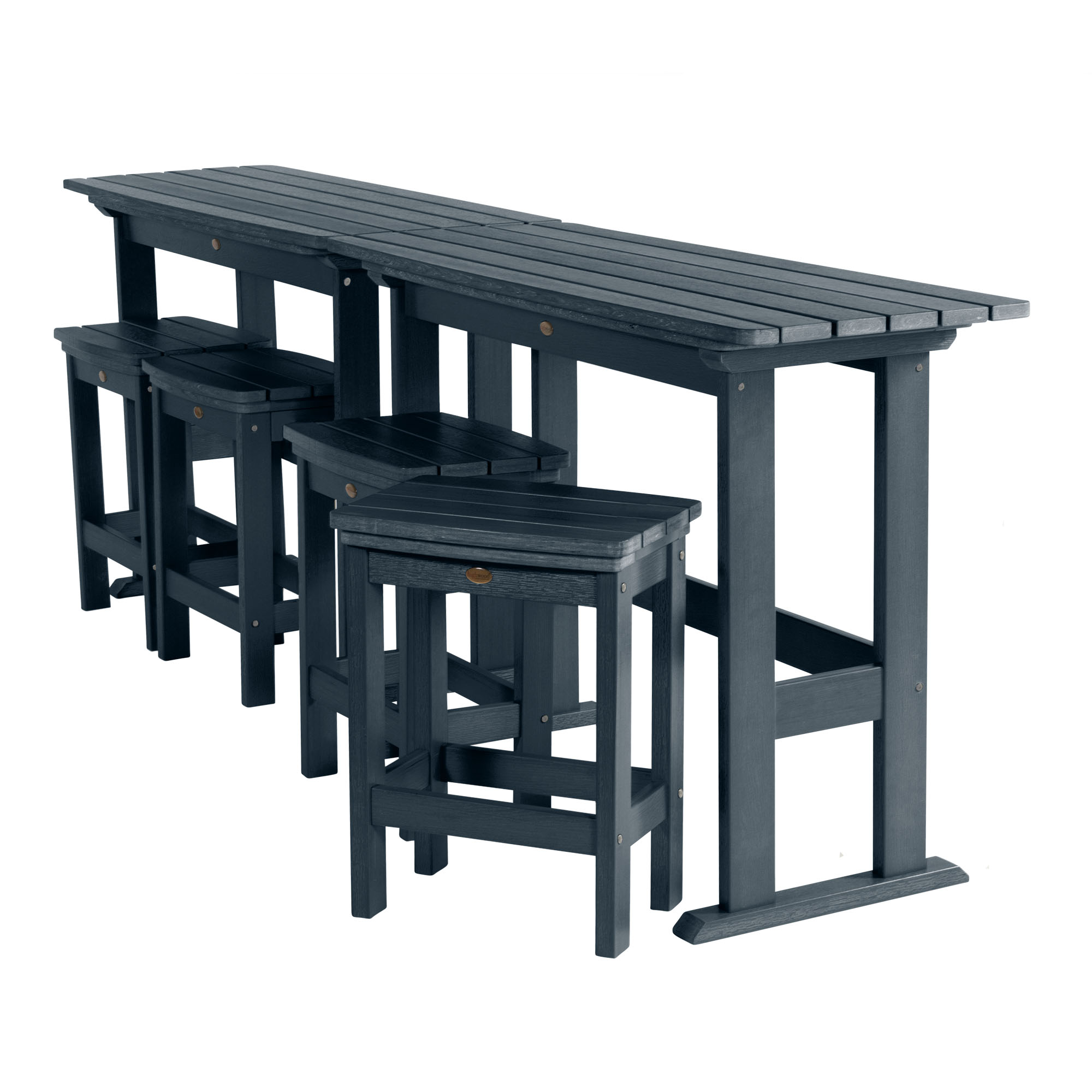 Highwood 6pc Lehigh Outdoor Balcony Set with Two Counter Height ...