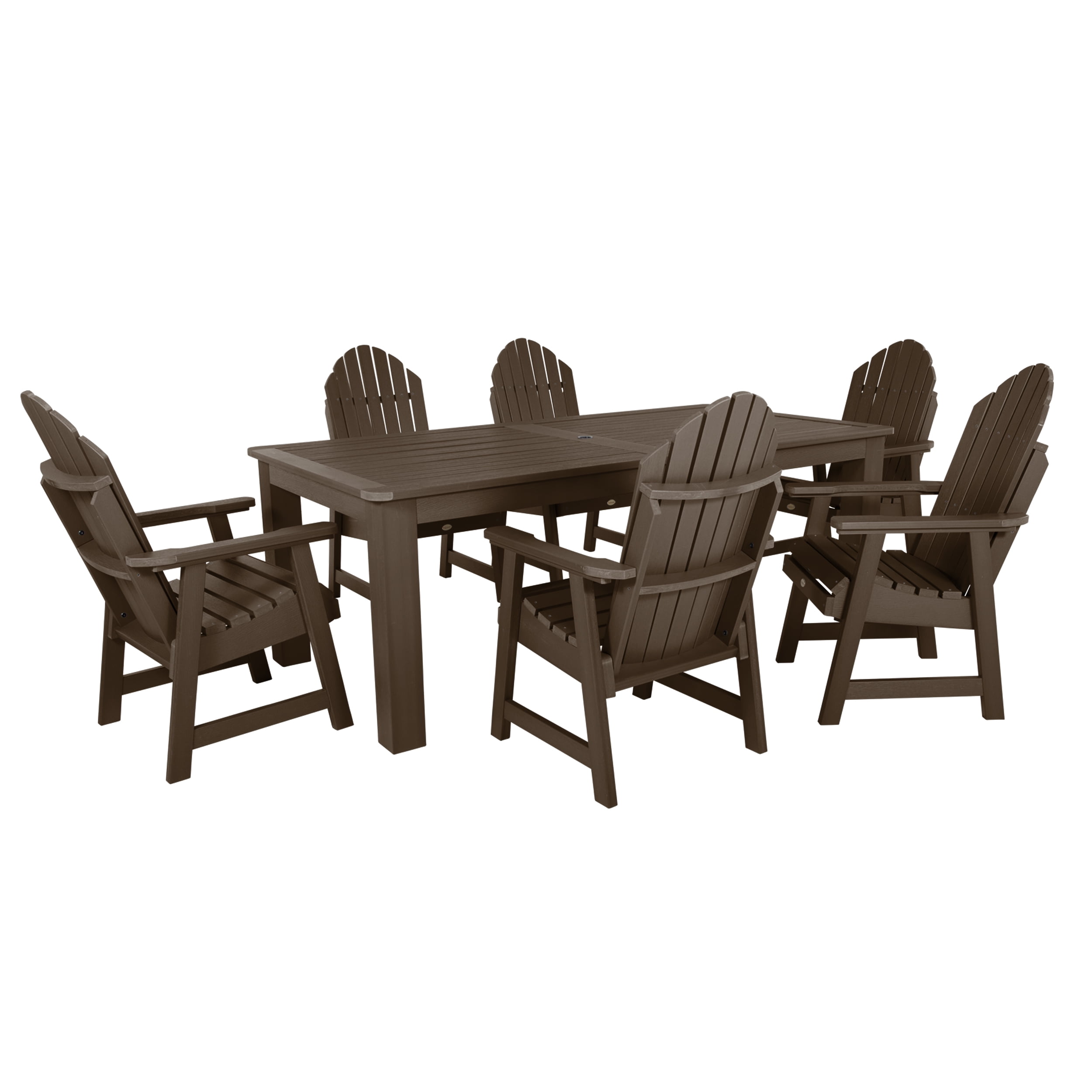 Highwood 7-pc Hamilton Dining Set - 42" x 84" Rectangle Table, Dining ...