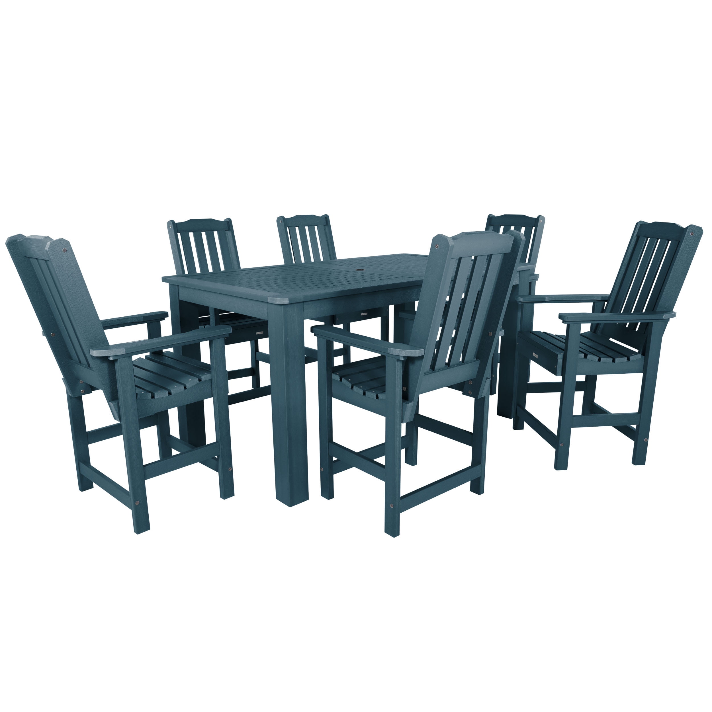 HIGHWOOD 7-pc Lehigh Dining Set for Restaurant Outdoor Areas - Walmart ...