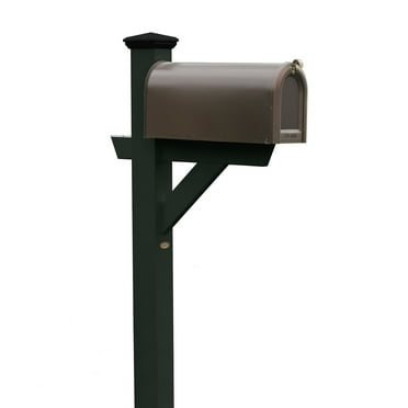 Gibraltar Round Steel Mailbox Post, Black - Design for Lightweight ...