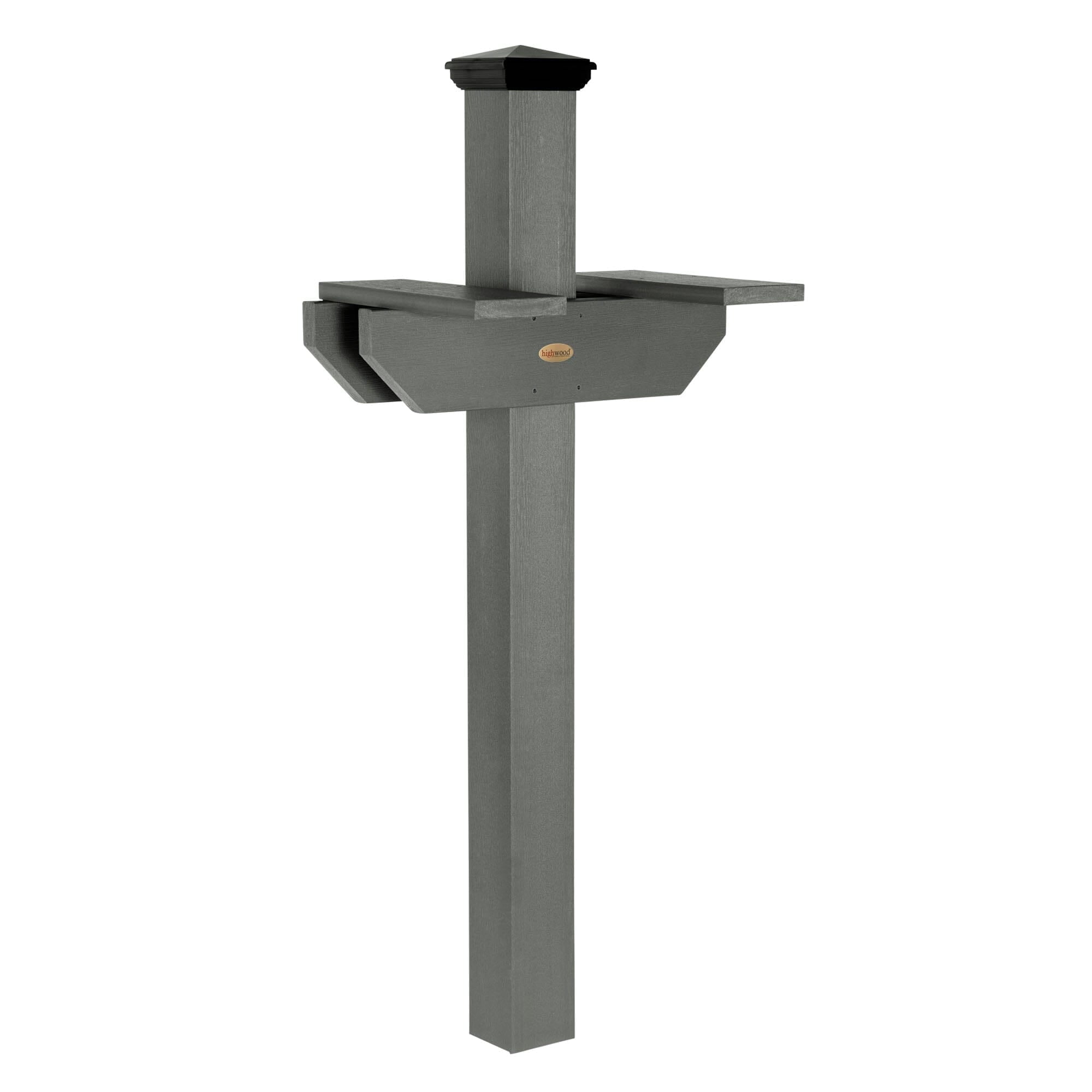 Highwood Hazleton Side-by-Side Mailbox Post - In-Ground, 41" H, 4" x 4 ...