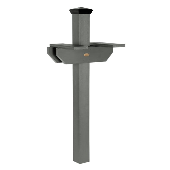 Highwood Hazleton Side-by-Side Mailbox Post - In-Ground, 41" H, 4" x 4 ...