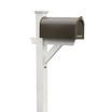Step2 Hudson 58" White All-in-One Plastic Mailbox Post and Planter ...