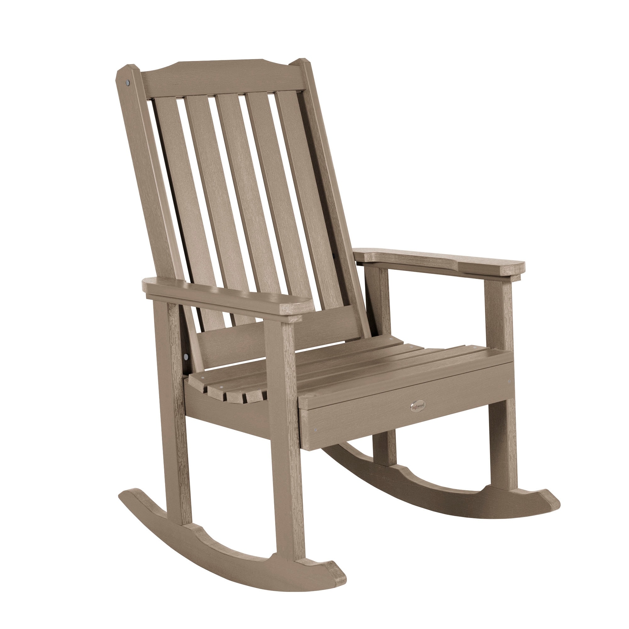 highwood Eco-friendly Synthetic Wood Rocking Chair Woodland Brown ...