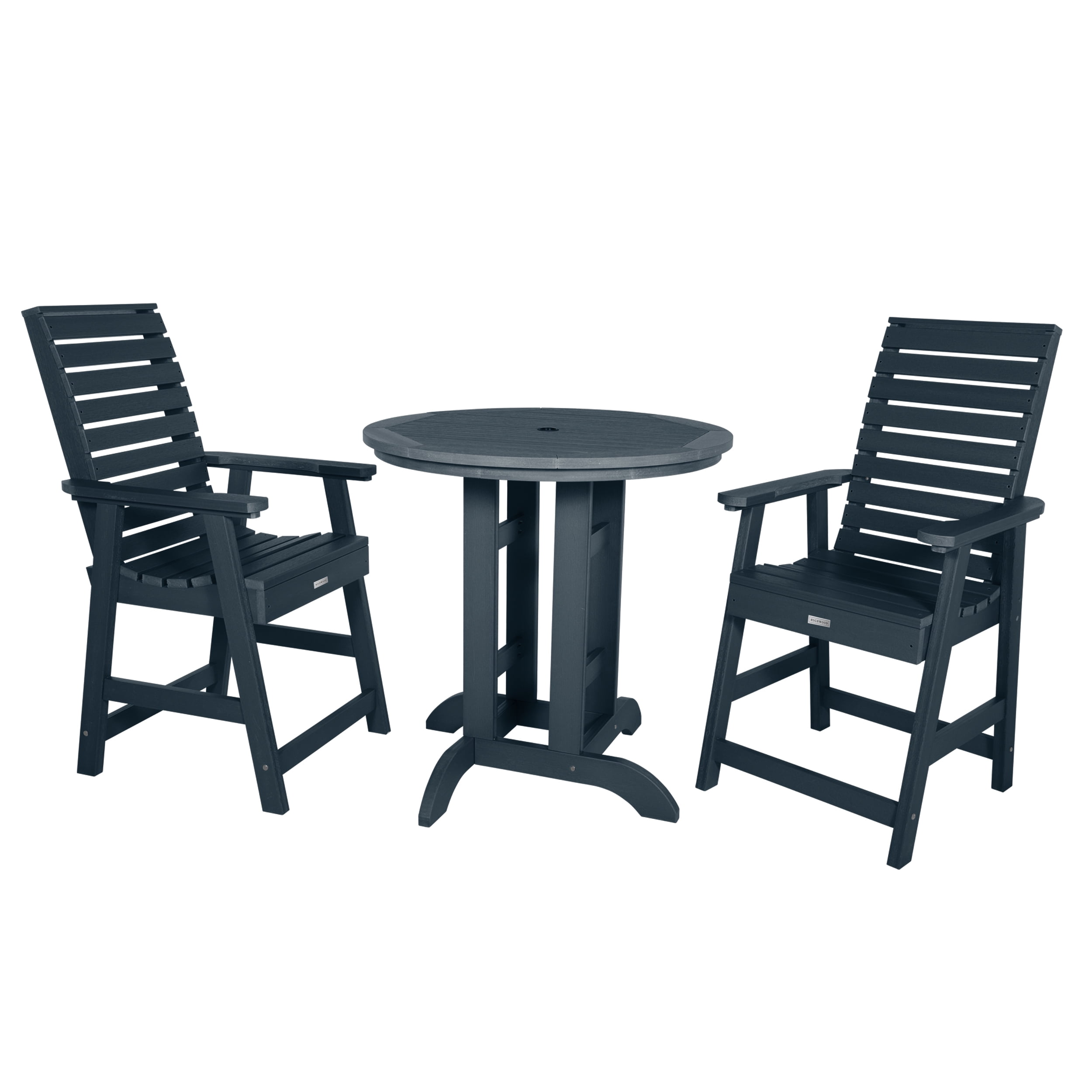 Highwood's 36" Round 3-pc Weatherly Dining Set - Counter Height ...