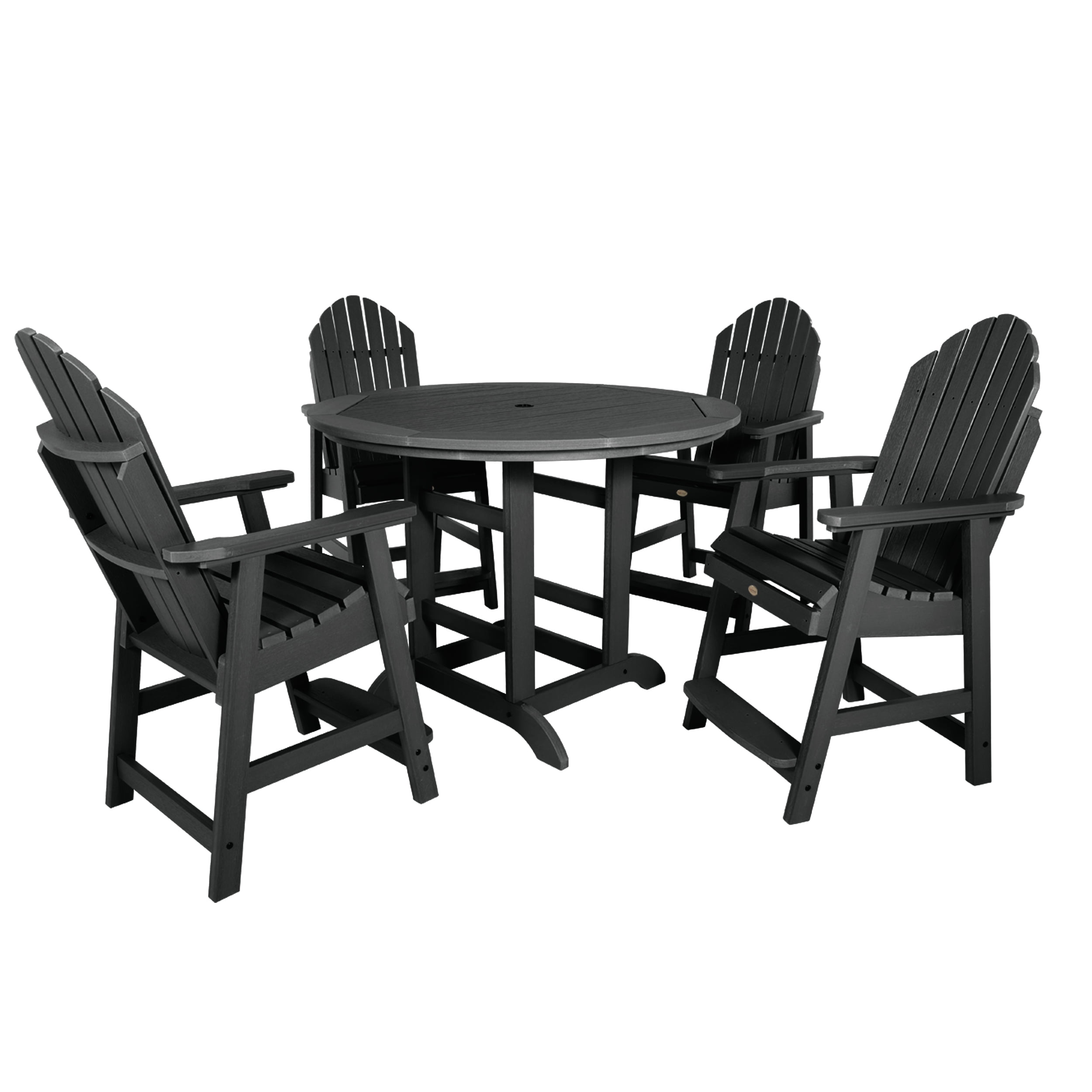 Highwood's 48" Round 5-pc Hamilton Dining Set - Counter Height, Outdoor ...