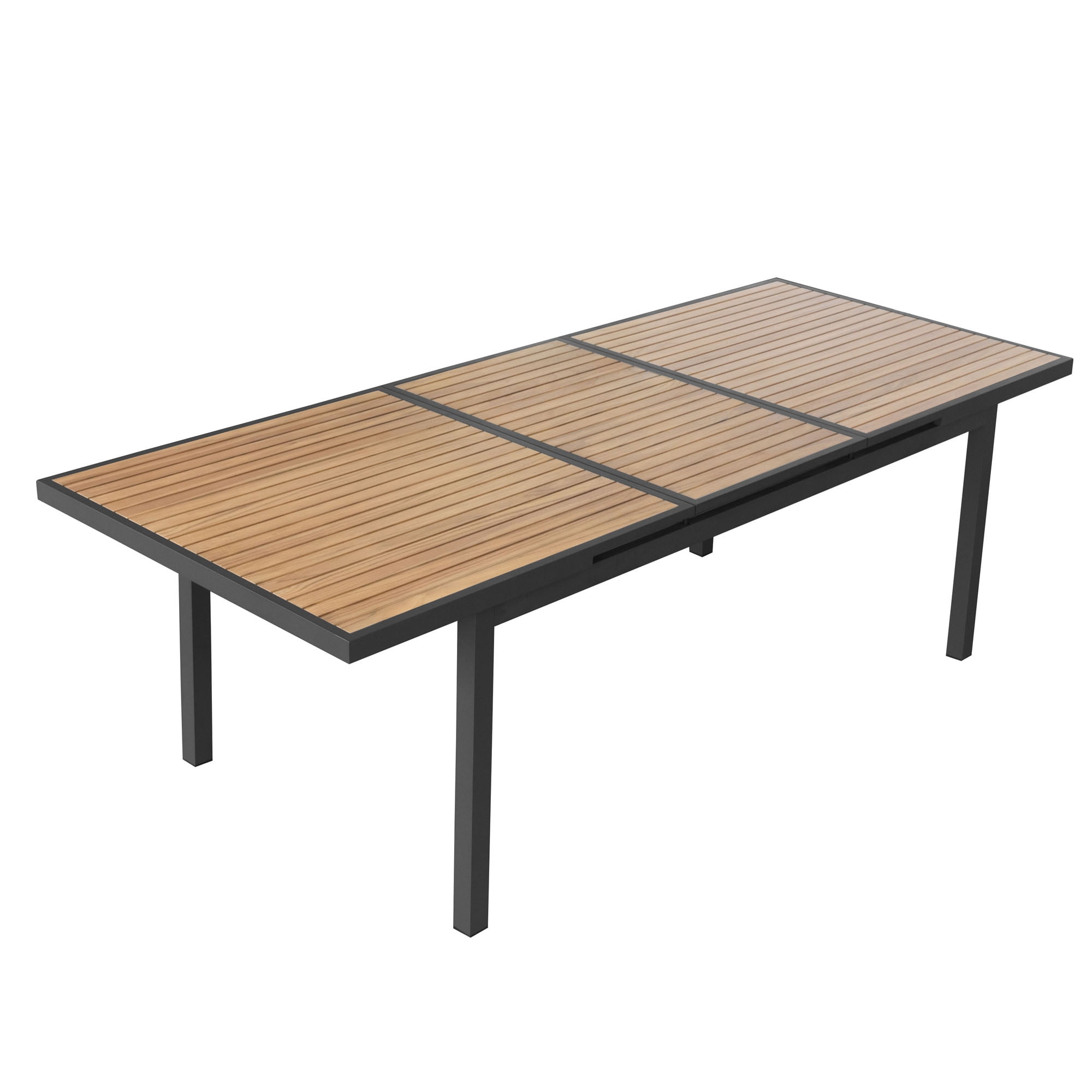 Higold - Heck Eight Person Patio Extendable Dining Table, Teak Tabletop ...