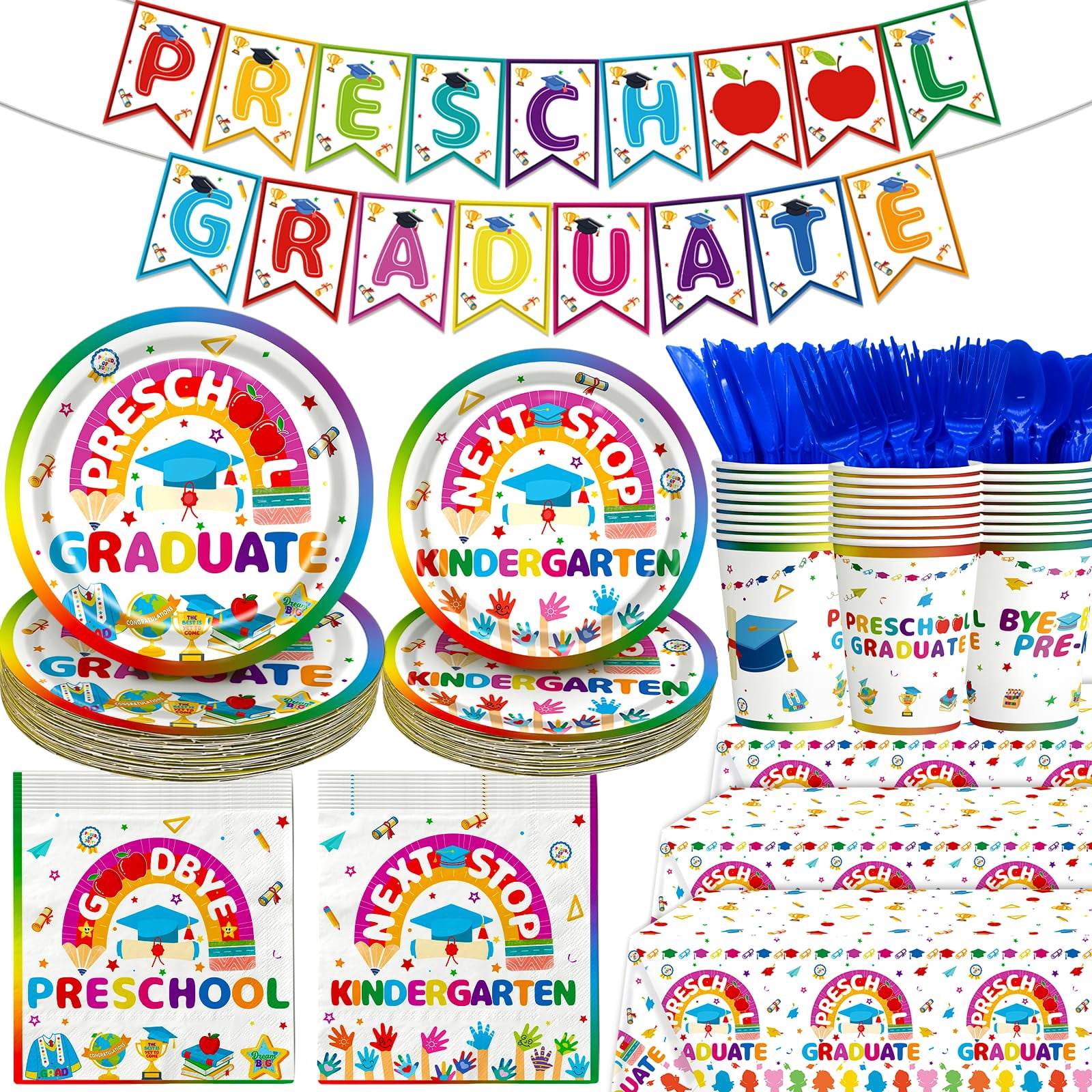 HigzYovn Preschool GraduationUMRT Decorations Graduation Plates and ...
