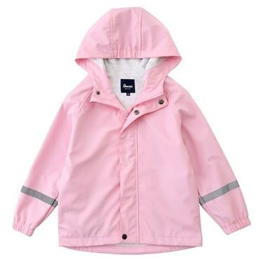MGEOY Boys Girls Hooded Rain Jackets Waterproof Rain coats Windbreaker for Kids Lightweight ...