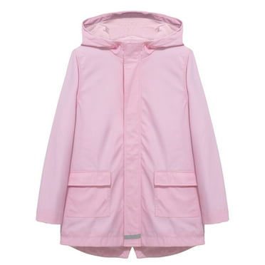 MGEOY Big Kids' Waterproof Lined Raincoat, Lightweight Windbreaker for ...