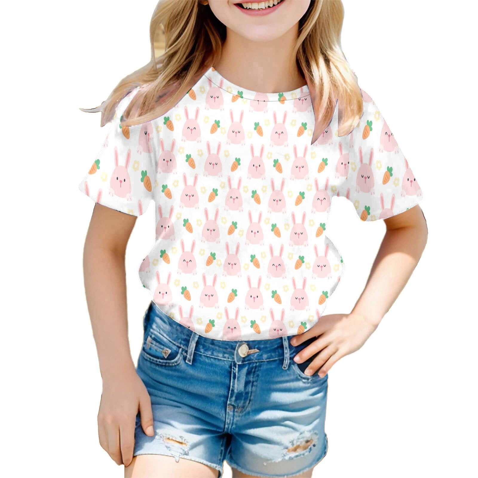 Hihipz Little Boy Summer T-Shirt Fashion Casual Easter Bunny Print ...