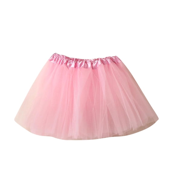 Hihipz Little Girls Skirt Solid Mesh Tulle Tutu Lightweight Carnival ...