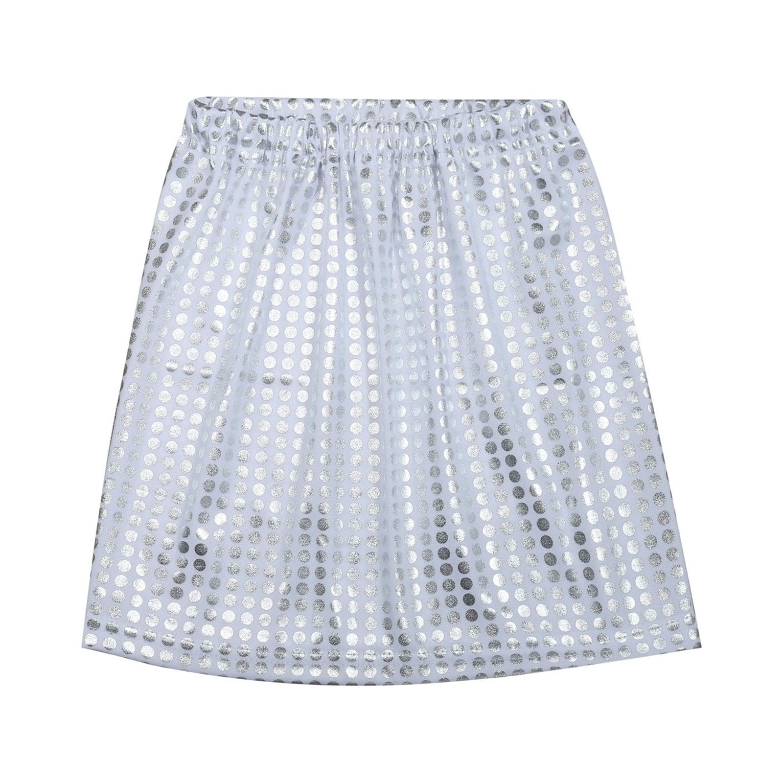 Hihipz Little Girls Skirts Polka Sequin A-Line Skirt Elastic Waist Slim ...