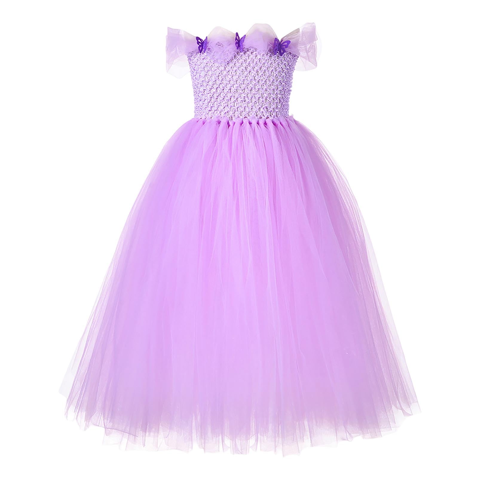 Hihipz Toddler Girls Fairy Tale Dresses Mesh Princess Tulle Long Dress ...