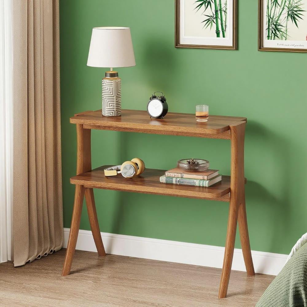 HiiKaa 26in End Side Table for Living Room,Narrow Couch Arm Side Table ...