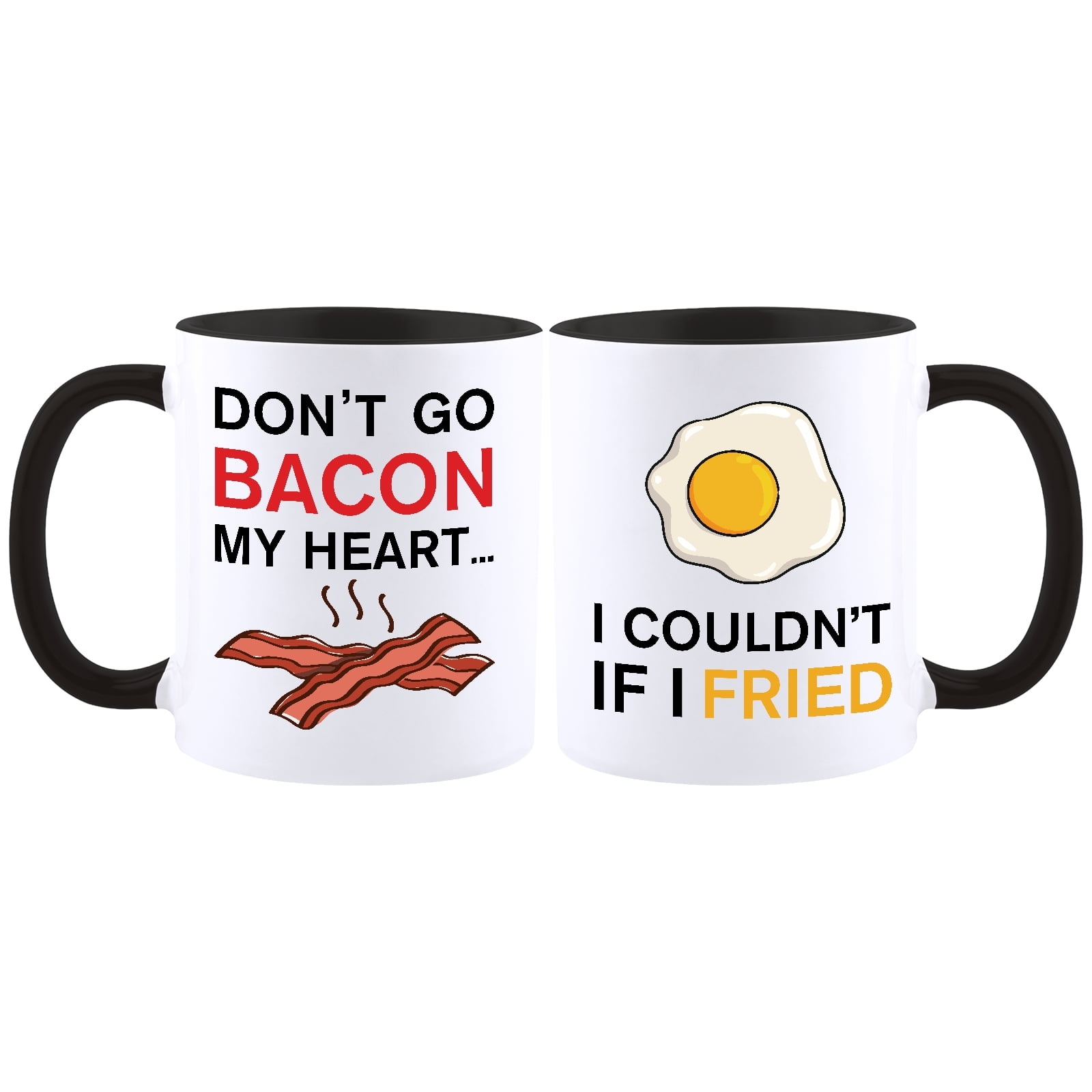 HiiKaa Funny Matching Coffee Mugs for Bridal Pair Gift,Gift Set for ...