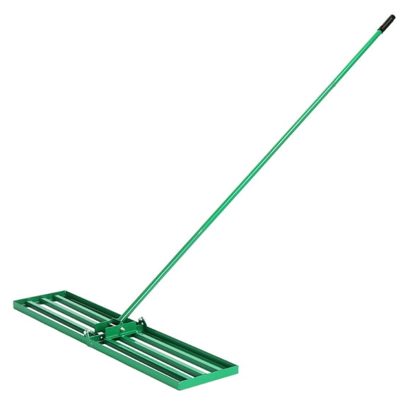 HiiKaa Lawn Leveling Rake,Stainless Steel Lawn Leveler with 30”x10 ...