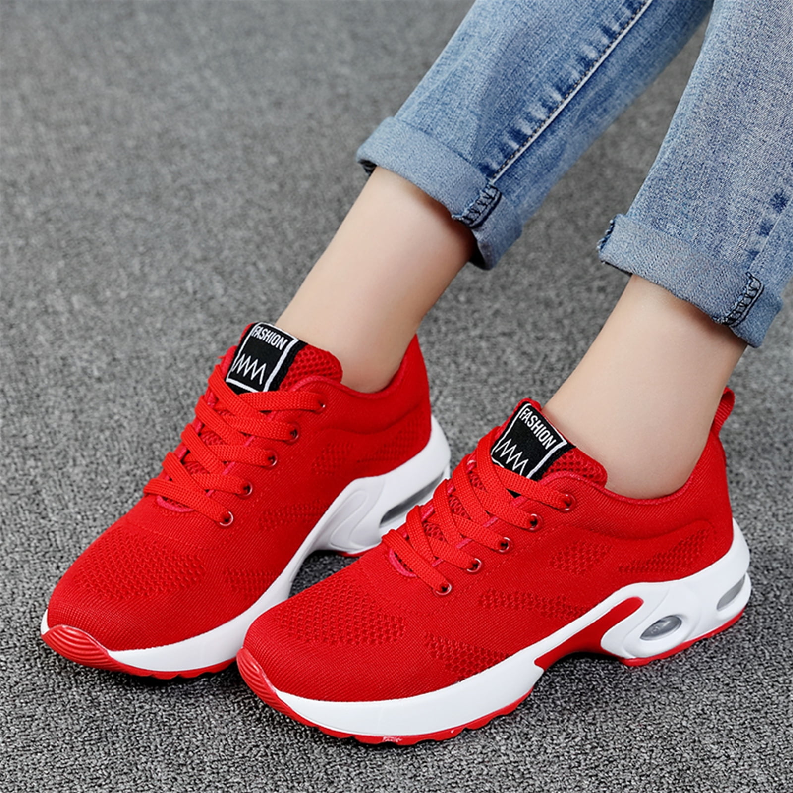 Hiigy Women's Light Walking Sneaker Air Cushion Sports Running Fashion ...