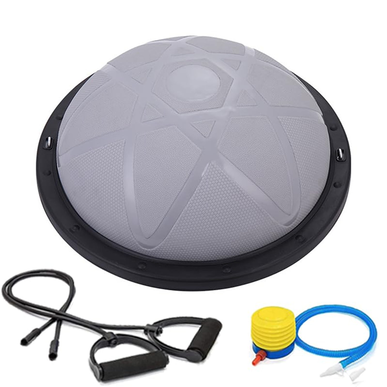 Hiii Balance Training Equipment, Textured PVC Ball, ABS Base Gray ...