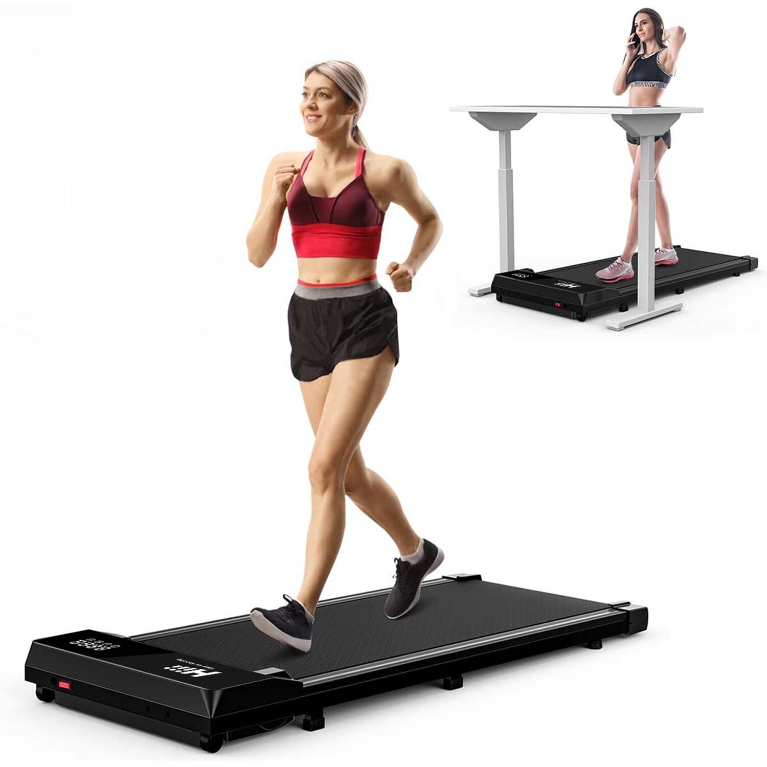 Hiii Under Desk Walking Mat Treadmill, Small Portable Office and Home ...