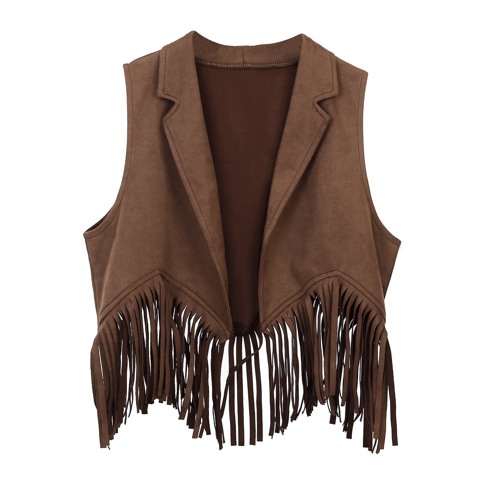 Hiijoy Big Boys Western Cowboy Vest Open Front Fringe Vest Party Dress ...