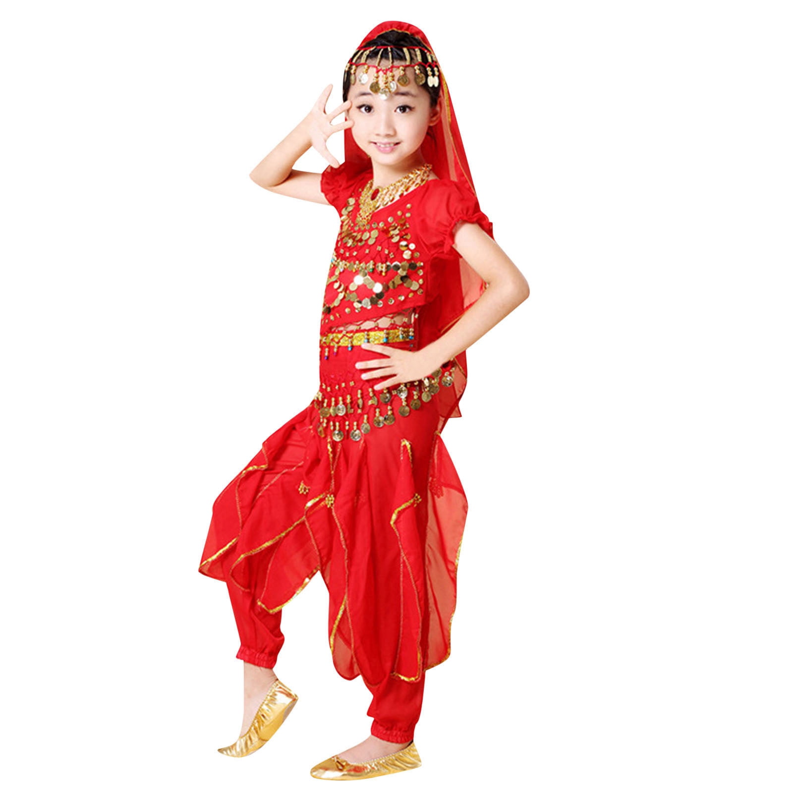 Hiijoy Big Girls Belly Dance Performance Outfit Dancewear Clothes ...