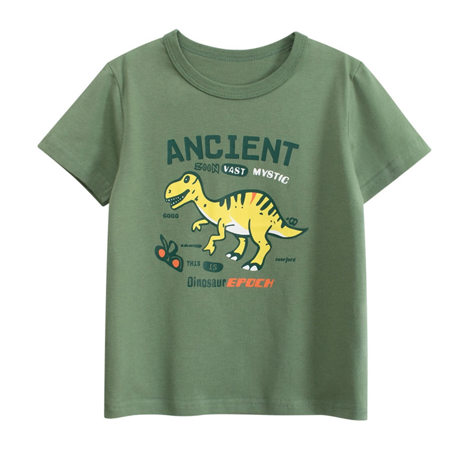 Hiijoy Boys Dinosaur Graphic Tee Short Sleeve Crew Neck T-Shirt for ...