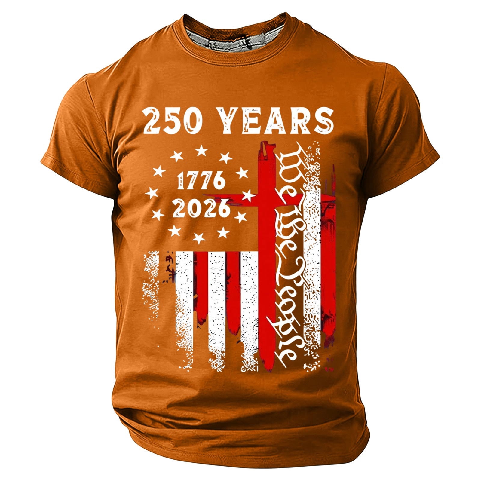 Hiijoy Boys Usa 250Th Anniversary T-Shirt Short Sleeve Crew Neck T ...