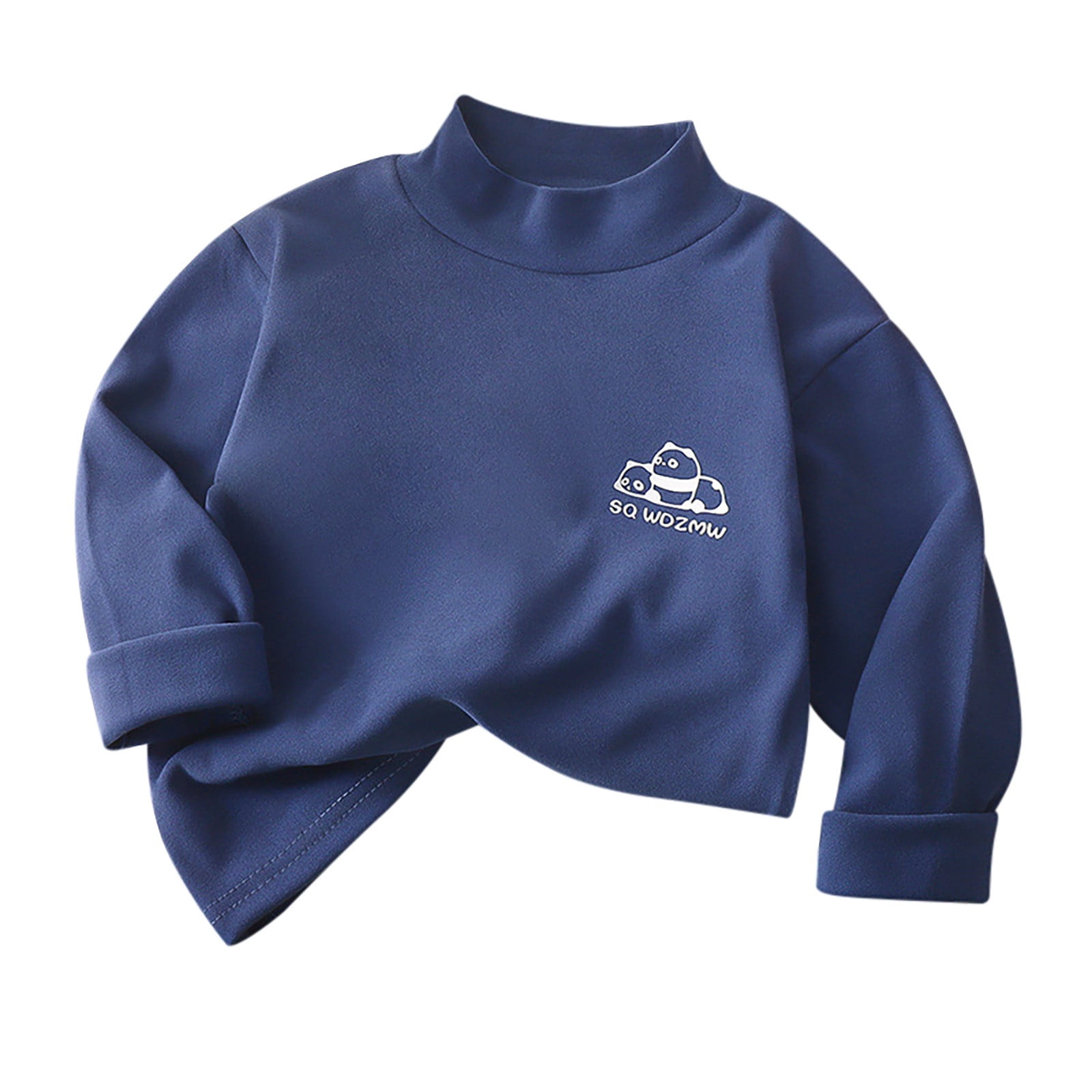 Hiijoy Girl's Undershirt High Neck Long Sleeve T-Shirt Soft Warm ...