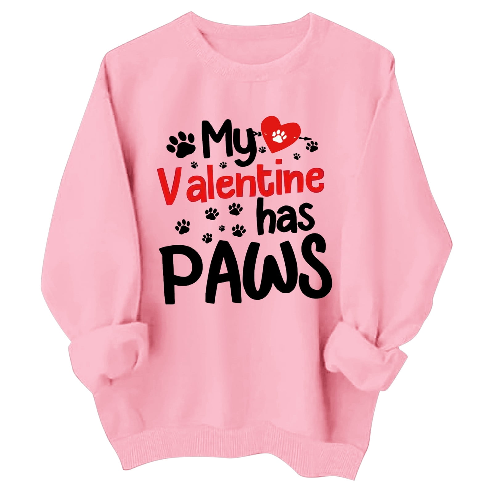 Hiijoy Little Girls Valentine's Day Sweatshirt Letter Print Crewneck Long Sleeve Pullover ...