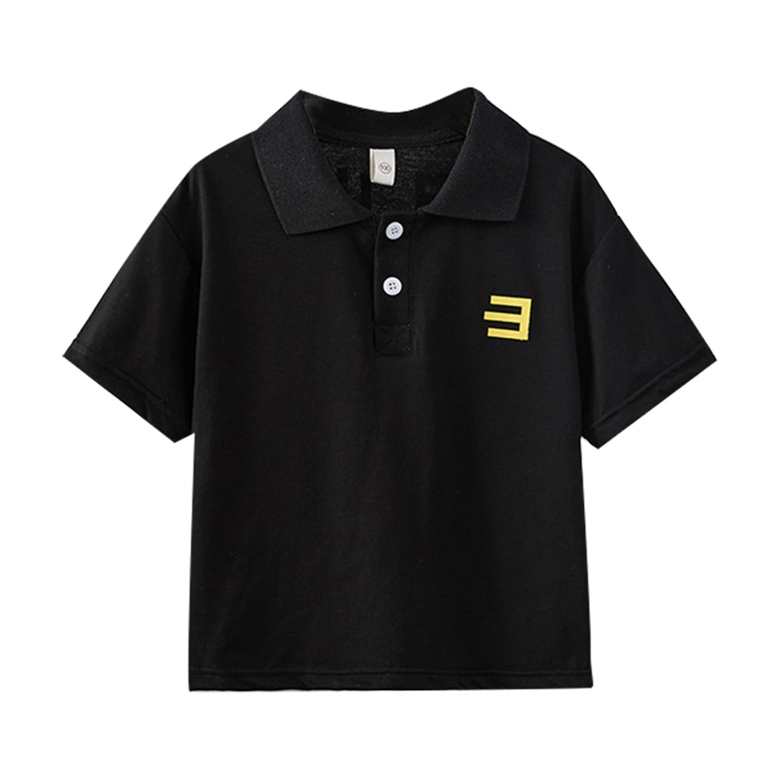 Hiijoy Tween Boys Short Sleeve Casual Polo Shirt Children's Summer ...