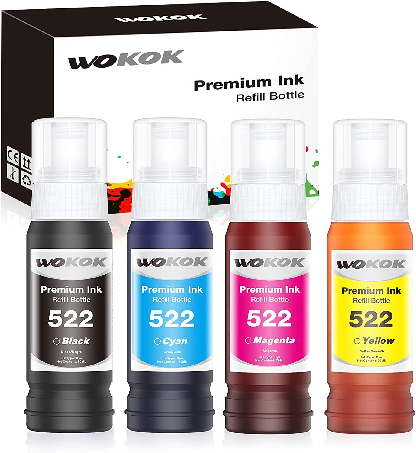 Inkjet Printer Ink Sublimation Ink Refill Bottles For Inkjet, ‎Cyan ...