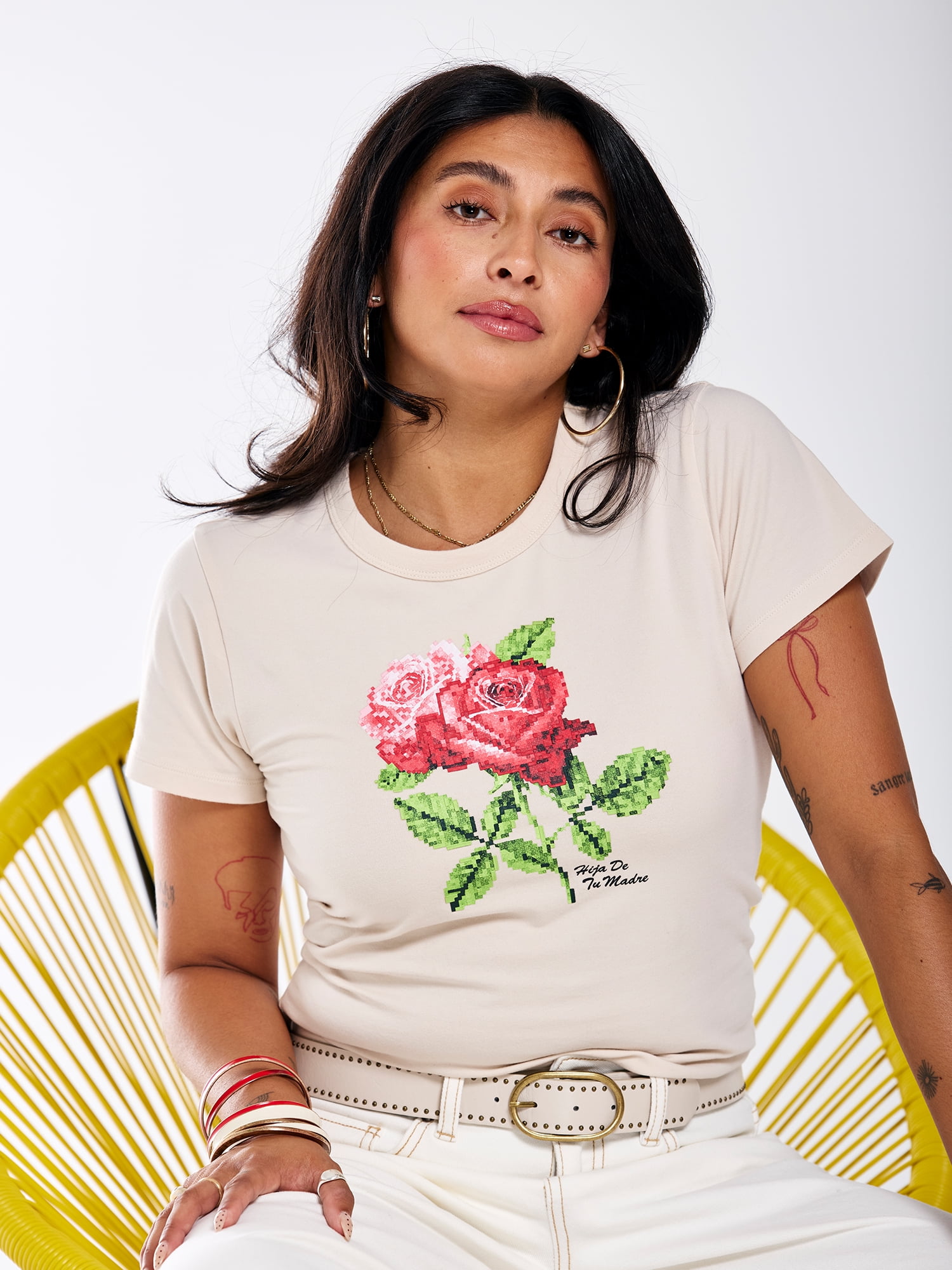 Hija De Tu Madre, Unisex Graphic Baby Tee, Roses, Sizes XS-3XL - Walmart.com
