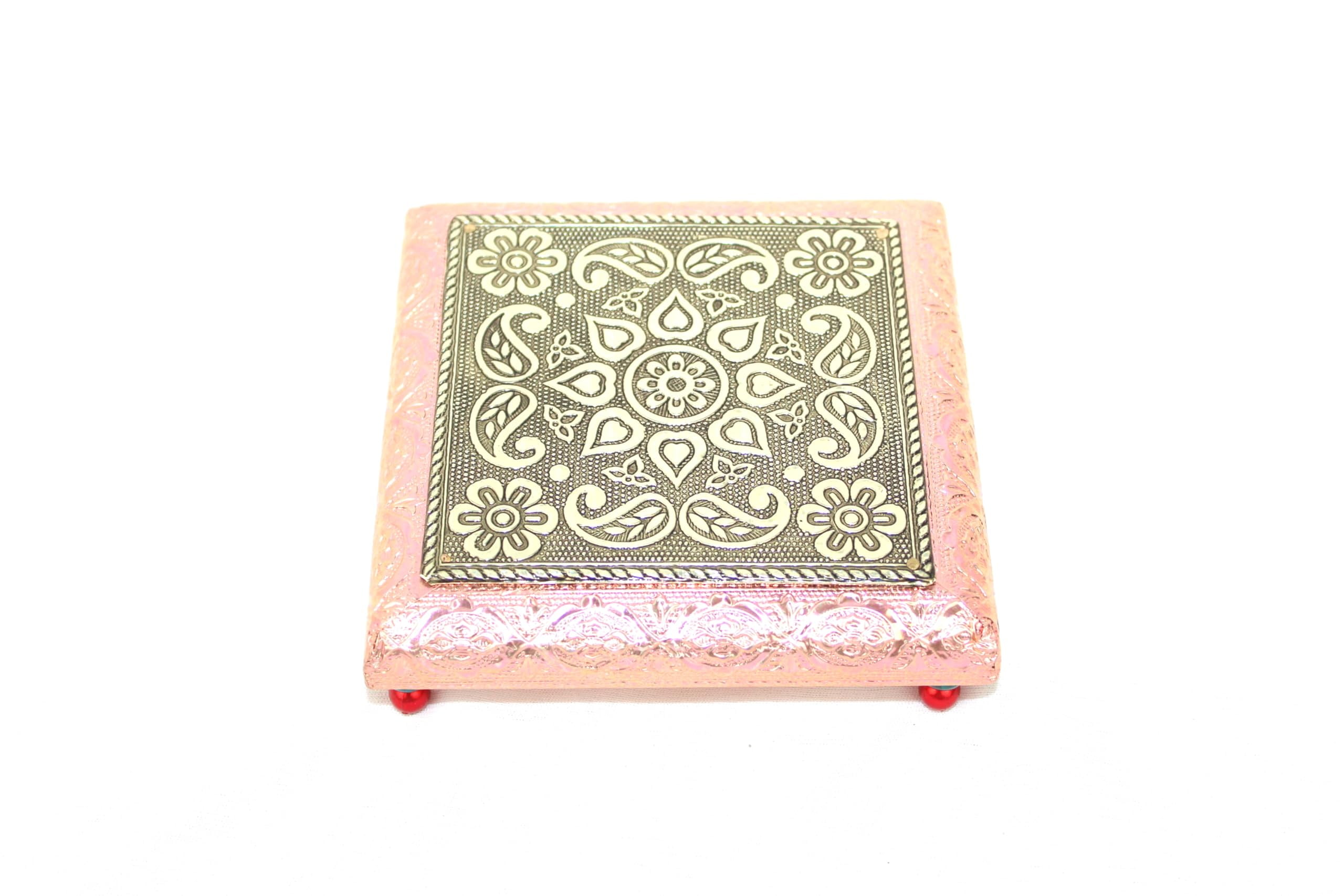 Hijet Copper wooden Hand Crafted Pooja Bajot/Bajath,Puja Table,wooden ...