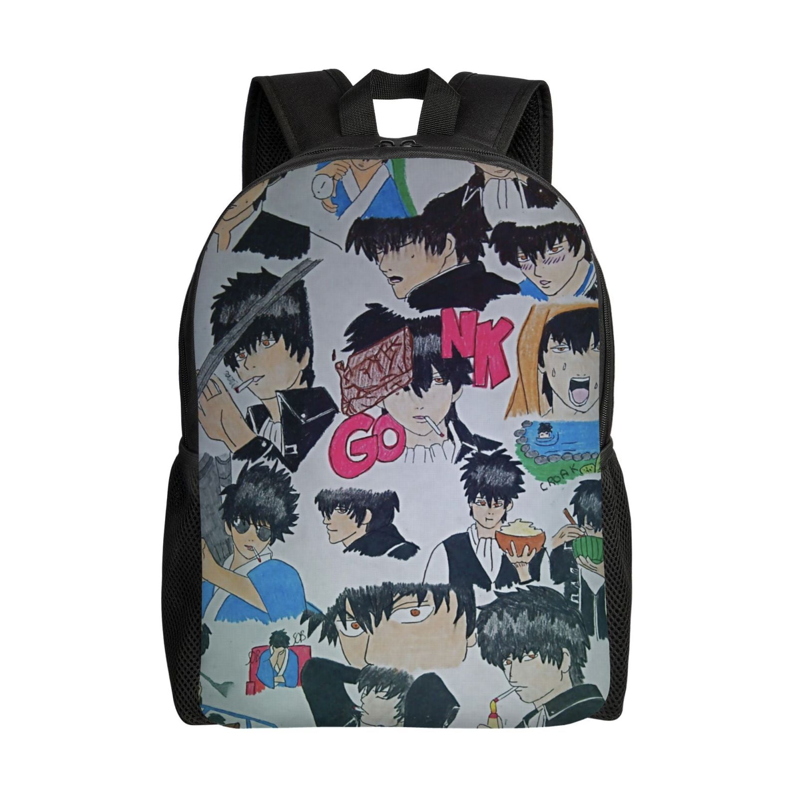 Hijikata Toushirou Anime Backpack Cartoon Travel Bags 3D Printed Casual ...