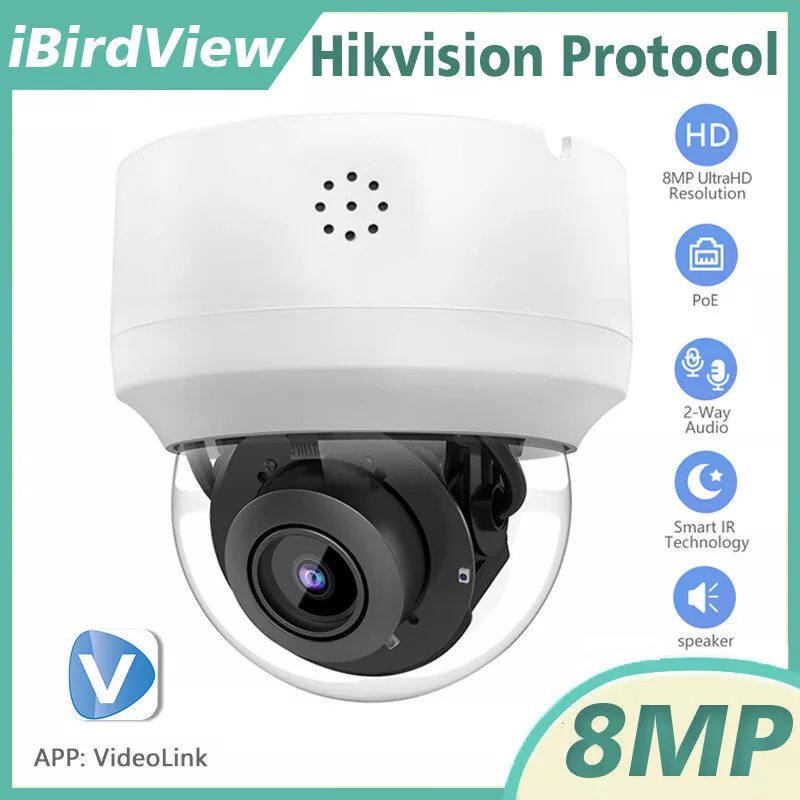 Hik Compatible 8MP 5x Optical Zoom IR PoE Built-in Mic PTZ Network ...