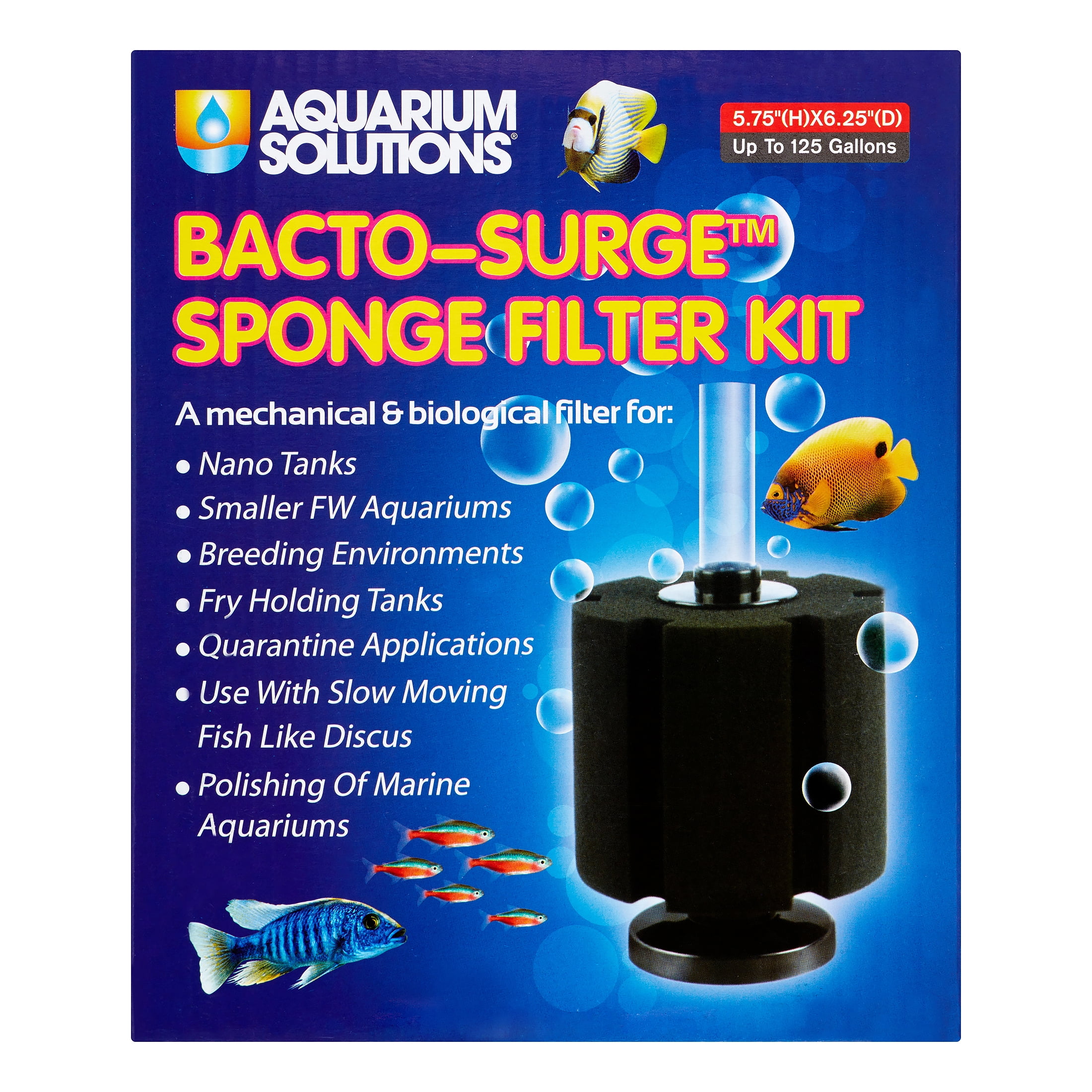 Hikari Bacto-Surge Sponge Kit Fish & Aquatic Filter, 125 Gal - Walmart.com