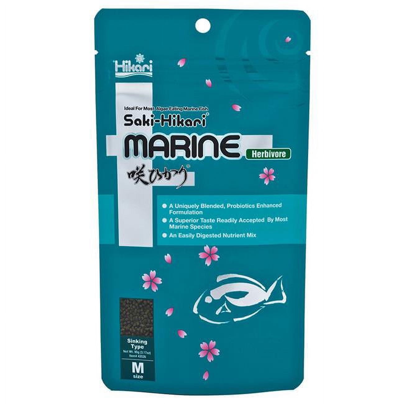 Hikari Saki-Hikari Marine Herbivore MD Sinking Fish Food 3.17 oz. 3 ...