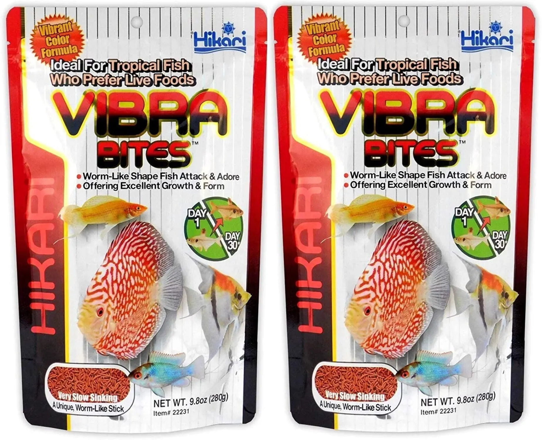 Hikari USA Vibra Bites Tropical Fish Food 9.8 oz. 2-Pack - Walmart.com