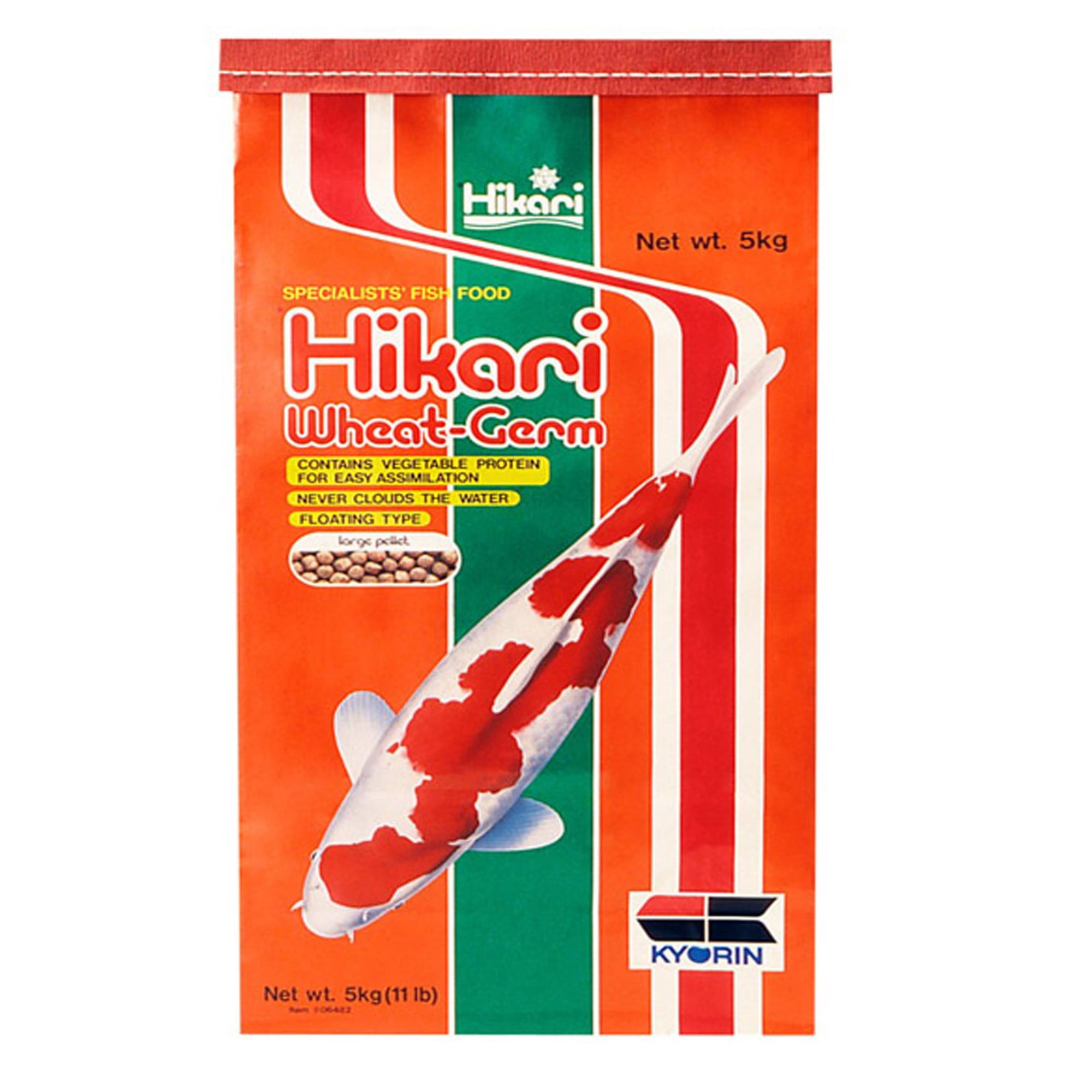 Hikari USA Wheat-Germ Floating Pellet Fish Food for Koi, Goldfish and ...