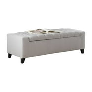 Baxton Studio Vinet Contemporary Beige Fabric Tufted Padded Coffee ...