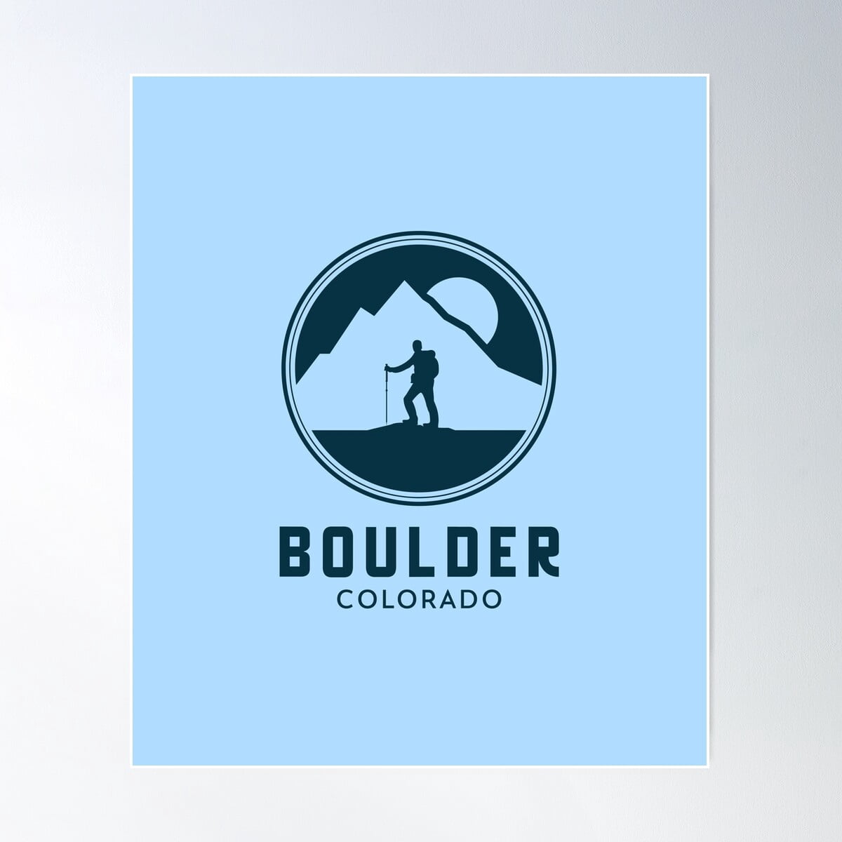 Hike Boulder Colorado Poster Wall Art, Modern Wall Decor For Living ...