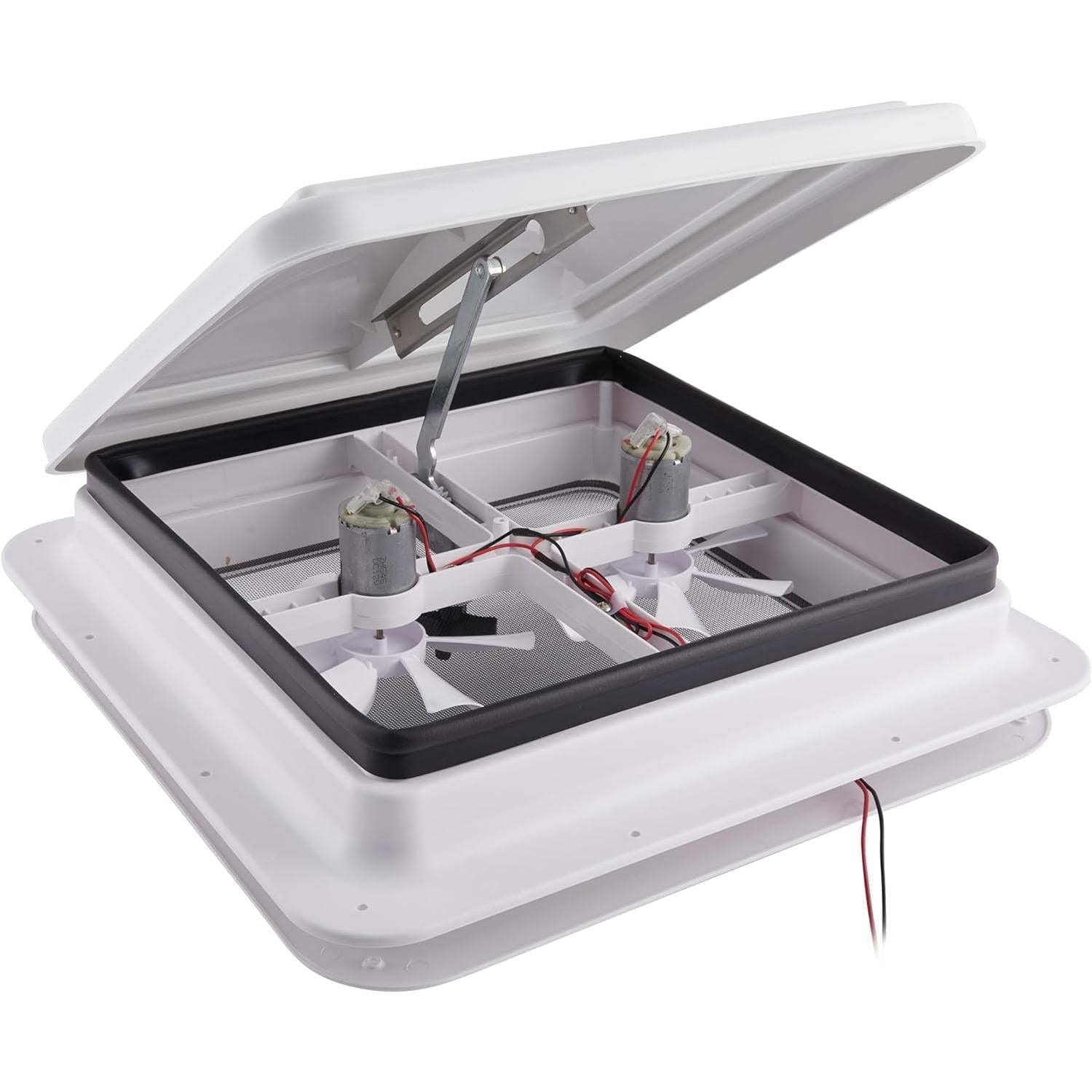 Hike Crew 14" x 14" Water-Resistant RV Roof Vent with Dual Fan ...