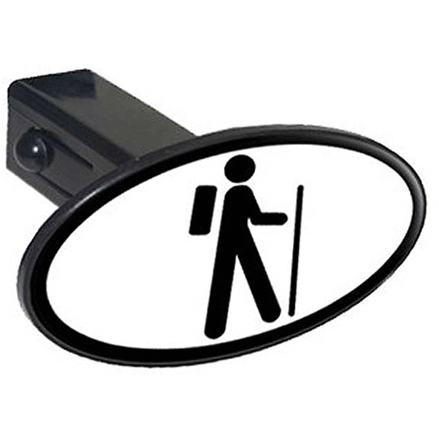 Hike Hiking Backpacking Sign Symbol 1.25" Oval Tow Trailer Hitch Cover ...