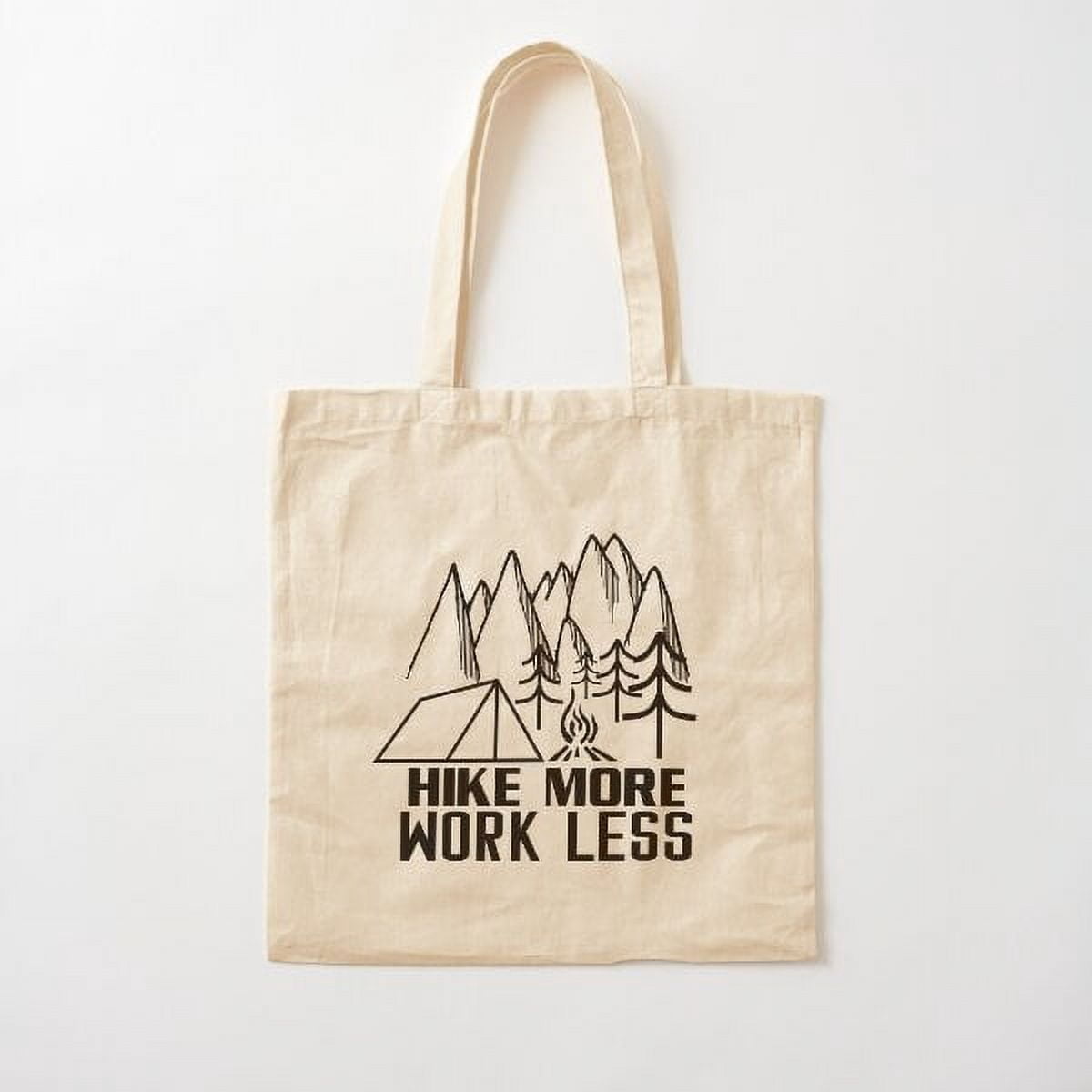 Hike More Work Less Cotton Tote Bag Canvas Tote Bag, Family Gift For ...